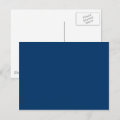 Solid Color 003366 Dark Blue Background Template Postcard | Zazzle