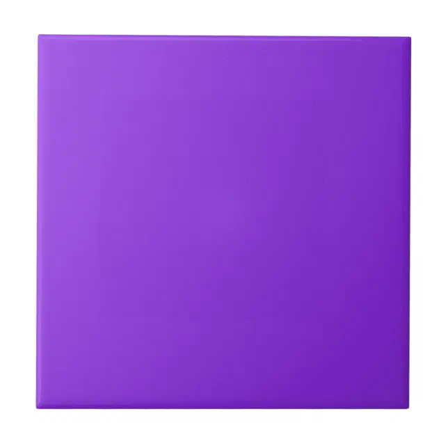 Solid Color Blue Violet Ceramic Tile | Zazzle