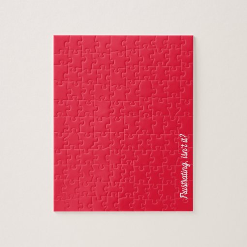 Solid Color Frustrating Jigsaw Puzzle | Zazzle