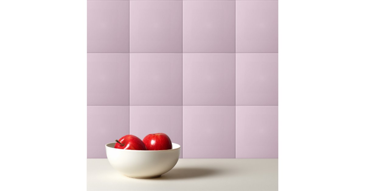 Solid color light pale pink ceramic tile | Zazzle