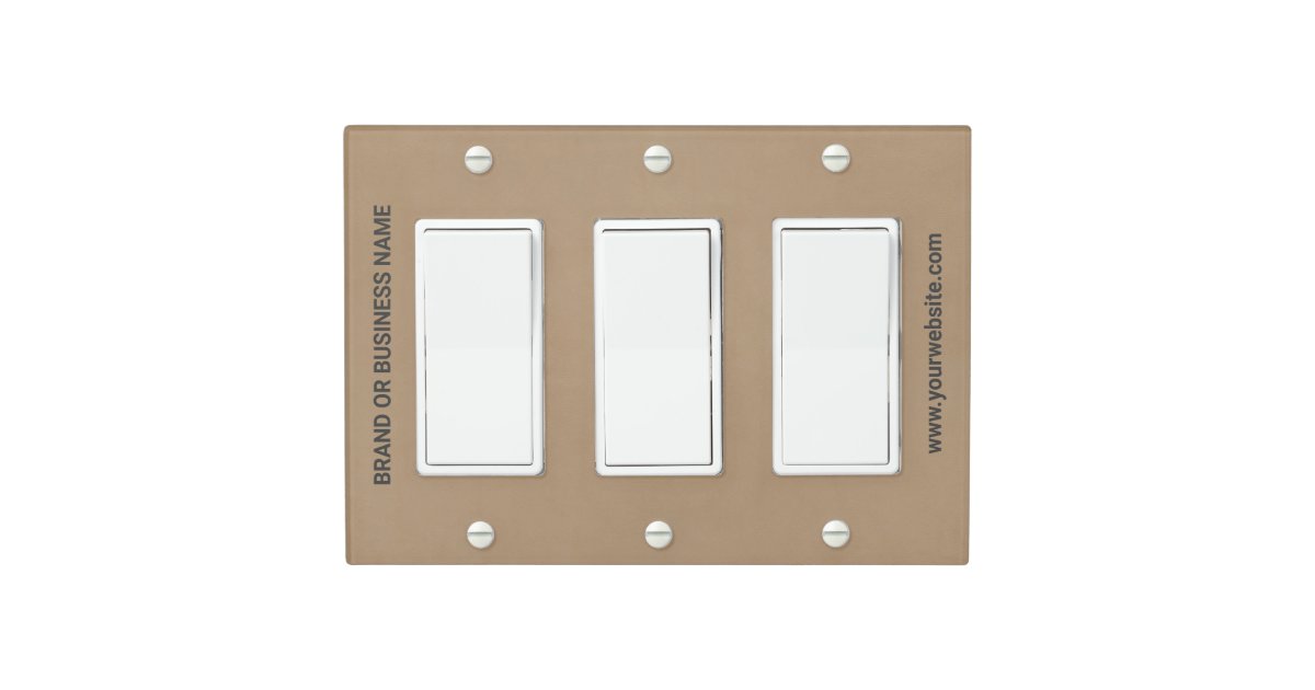 Solid Color Light Switch Cover Triple Rocker | Zazzle