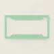 Solid Color Mint Green License Plate Frame | Zazzle