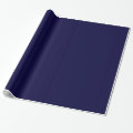 Solid Color: Navy Blue Wrapping Paper | Zazzle
