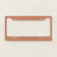 Solid color plain Copper brown License Plate Frame | Zazzle