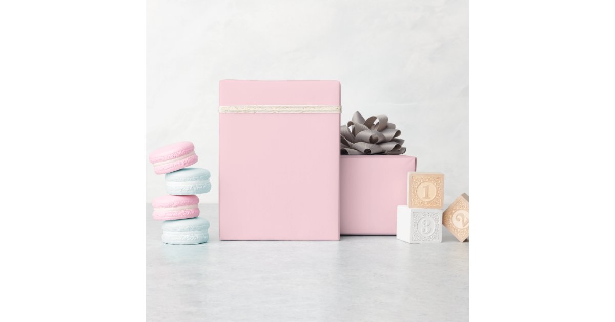Solid color plain Icy light Pink Wrapping Paper | Zazzle
