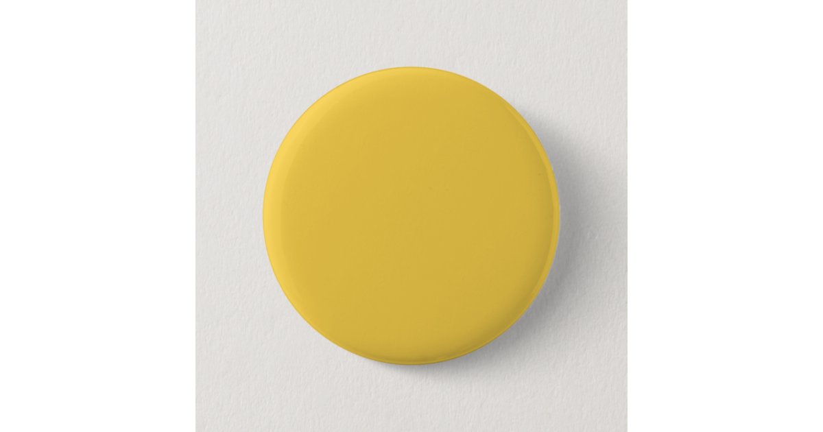 Solid color plain Marigold Yellow Button | Zazzle