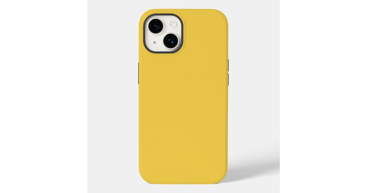 Solid color plain Marigold Yellow Case-Mate iPhone Case | Zazzle
