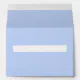 Solid color plain periwinkle light blue envelope | Zazzle