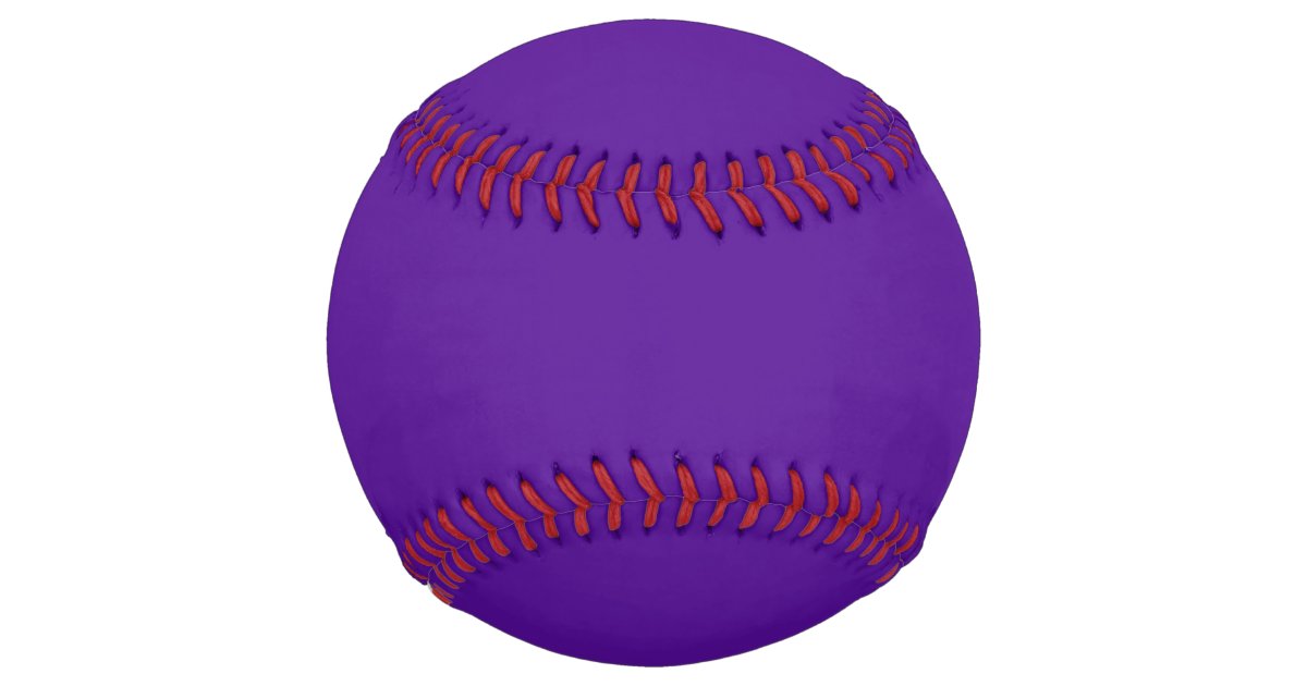 Solid color rich purple softball | Zazzle