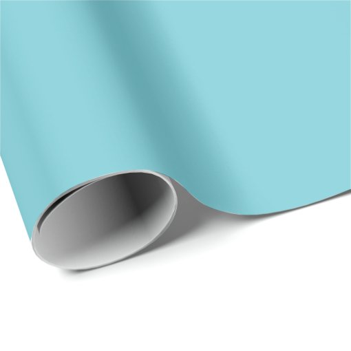 Solid Color Robin Egg Blue Wrapping Paper | Zazzle