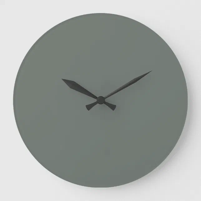 Solid Color Wall Clock - Sage Green | Zazzle
