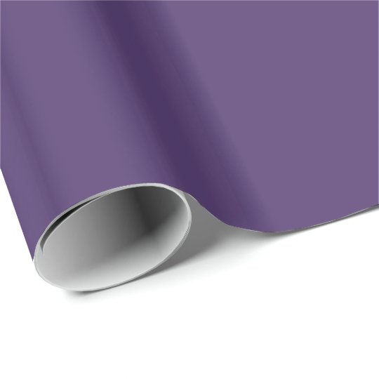 Solid Dark Purple Wrapping Paper | Zazzle.com