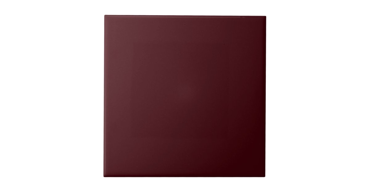 Solid dark red maroon ceramic tile | Zazzle