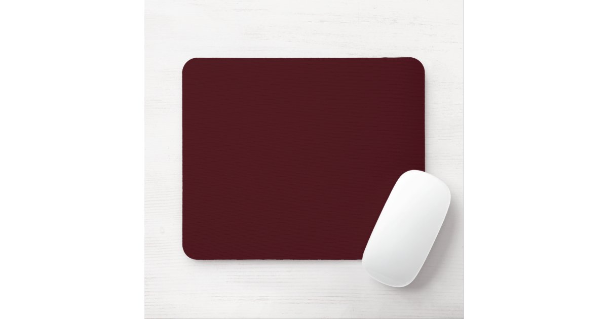 Solid dark red maroon mouse pad | Zazzle