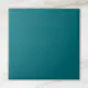 Solid Dark Teal Color Ceramic Tile | Zazzle