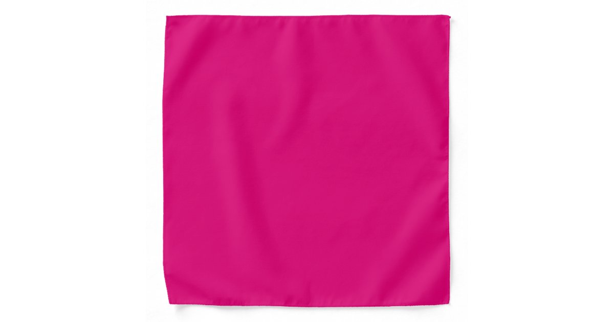 Solid deep pink bandana | Zazzle