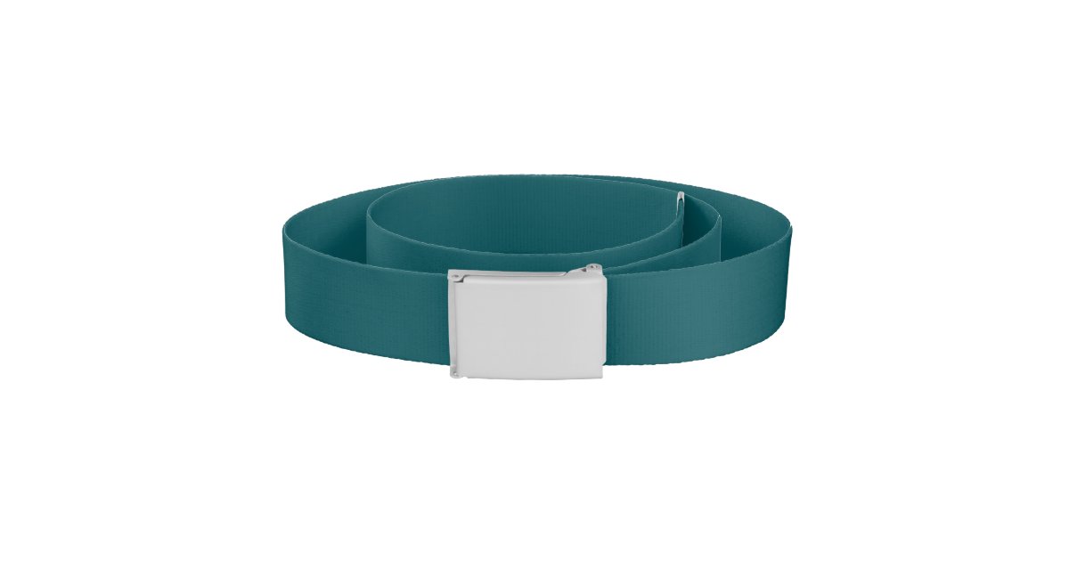 Solid deep teal belt | Zazzle