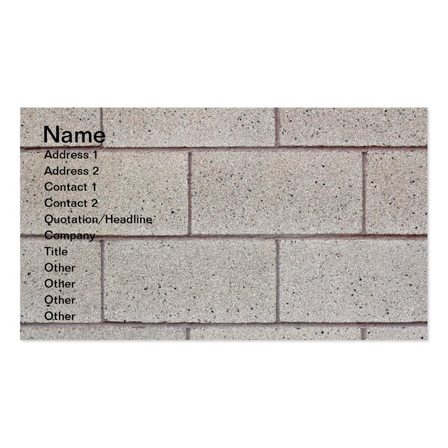 Solid Foundation Business Card Templates