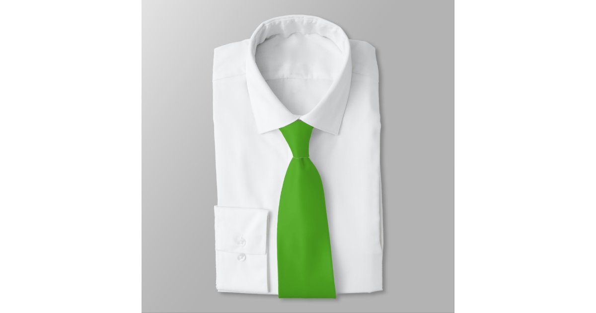 Solid frog green neck tie | Zazzle