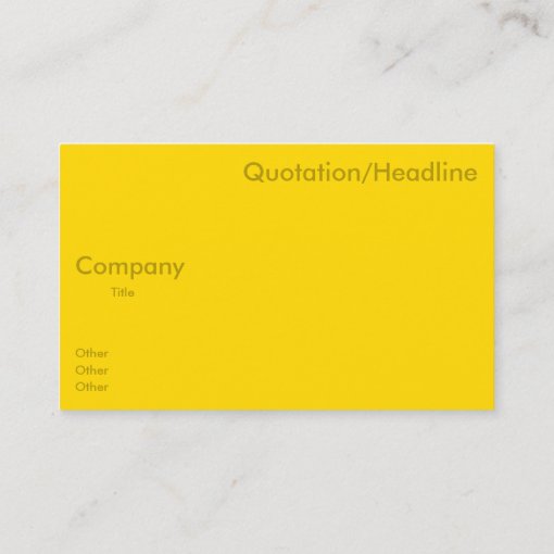 solid gold color business card | Zazzle