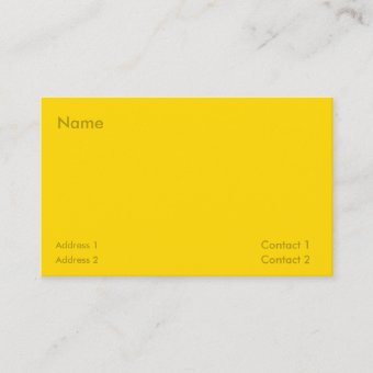 solid gold color business card | Zazzle