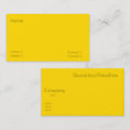 solid gold color - modern business card | Zazzle