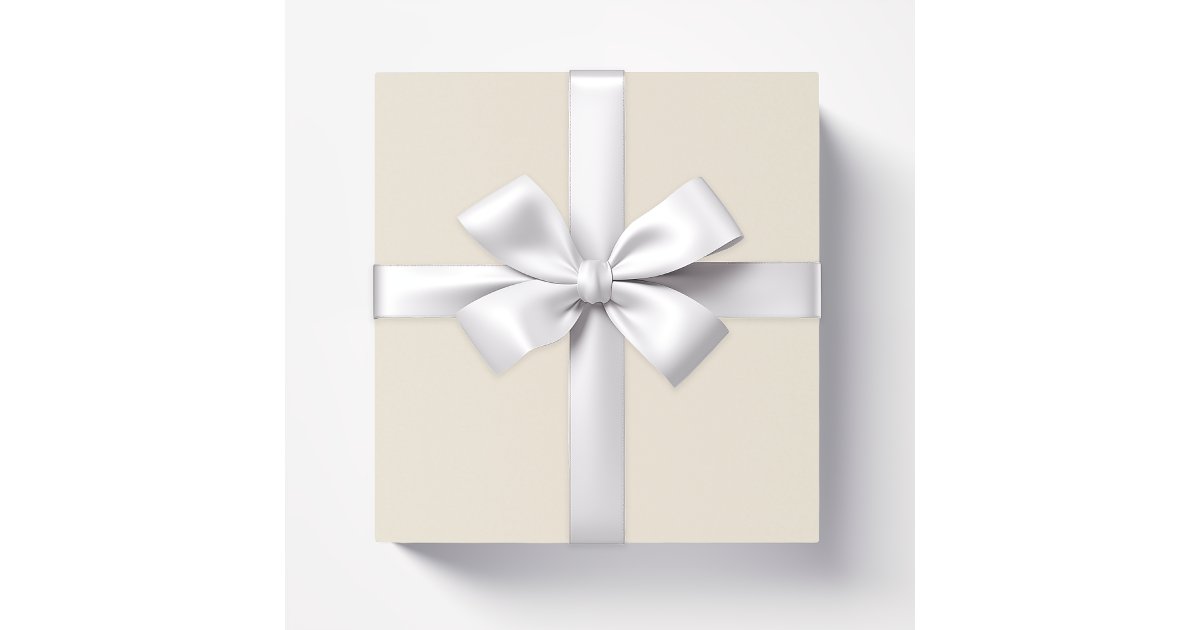 Solid ivory wrapping paper | Zazzle