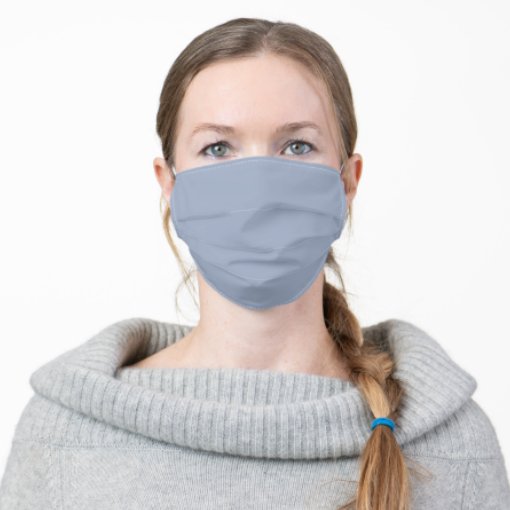 Solid Light Blue Color Adult Cloth Face Mask | Zazzle