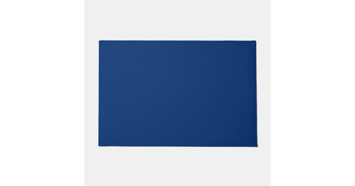 Solid light navy blue doormat | Zazzle