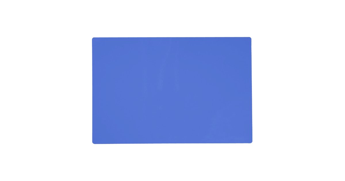 Solid light royal blue placemat | Zazzle