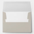 Solid Light Taupe Wedding 5x7 Envelope | Zazzle