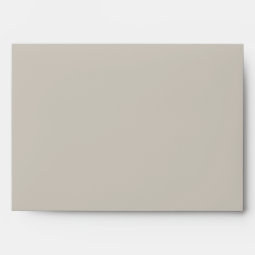 Solid Light Taupe Wedding 5x7 Envelope | Zazzle