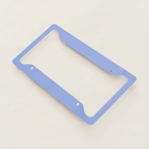 Solid Light Ultramarine Blue License Plate Frame | Zazzle