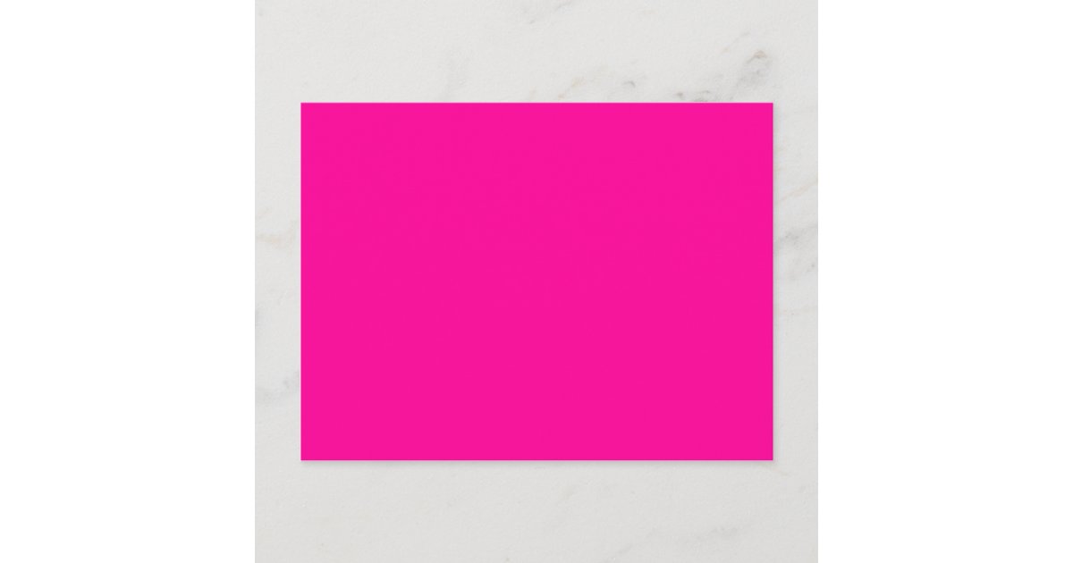 Solid Magenta Background Web Color FF0099 Postcard | Zazzle