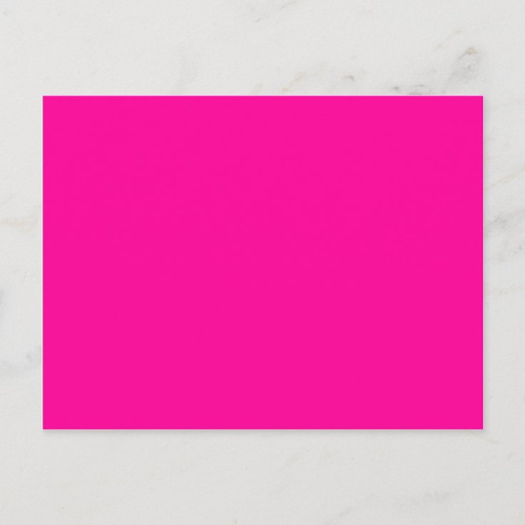 Solid Magenta Background Web Color FF0099 Postcard | Zazzle