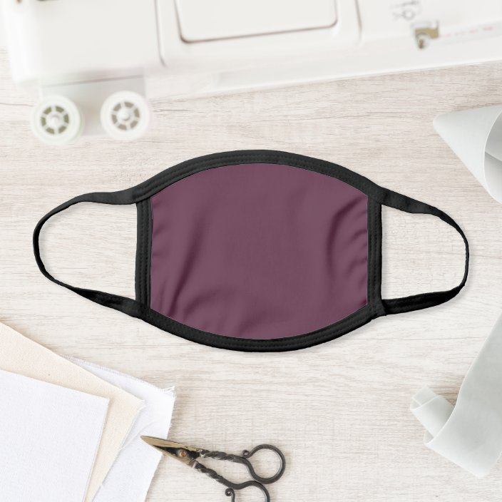Solid Maroon Color Face Mask | Zazzle.com