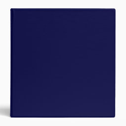 Solid Navy Blue 3 Ring Binder | Zazzle