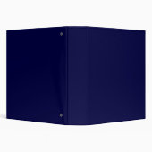 Solid Navy Blue 3 Ring Binder | Zazzle