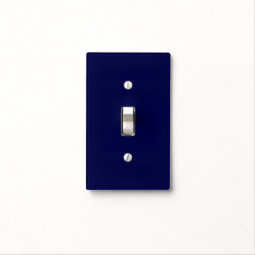 Solid Navy Blue Light Switch Cover | Zazzle