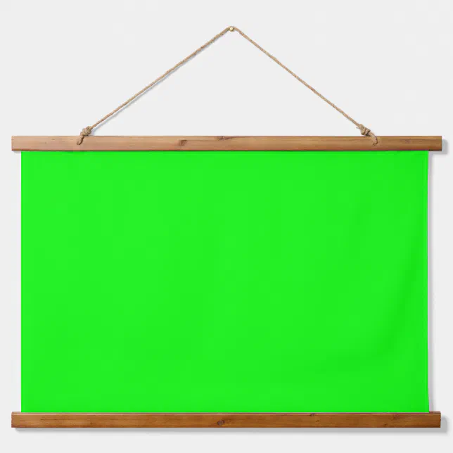 Solid neon green screen chroma key background hanging tapestry | Zazzle