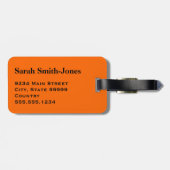 Solid Orange Luggage Tag | Zazzle