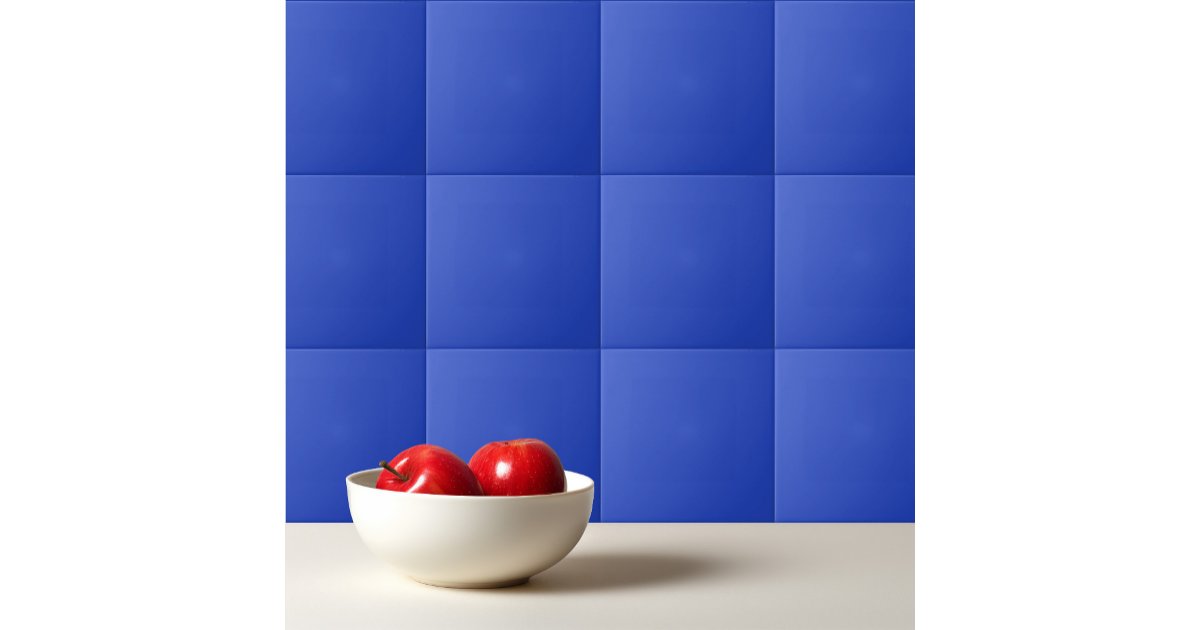 Solid Persian blue Ceramic Tile | Zazzle