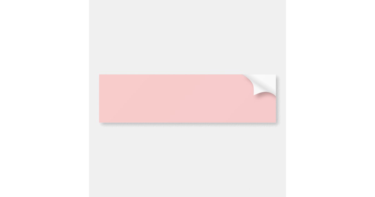 Solid Pink Background Web Color FFCCCC Bumper Sticker | Zazzle