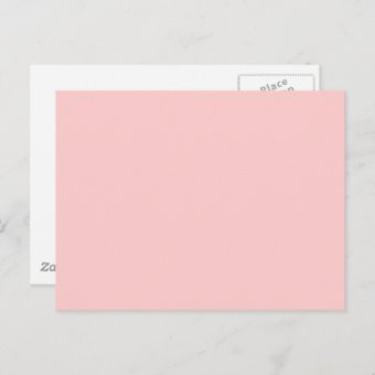 Solid Pink Background Web Color FFCCCC Postcard | Zazzle