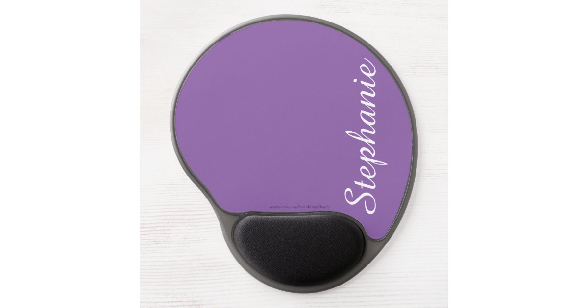 Solid Purple Gel Mousepad, Personalized Gel Mouse Pad | Zazzle