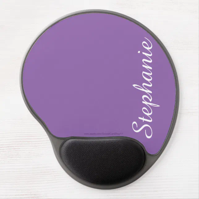 Solid Purple Gel Mousepad, Personalized Gel Mouse Pad | Zazzle