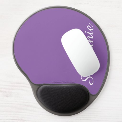 Solid Purple Gel Mousepad, Personalized Gel Mouse Pad | Zazzle