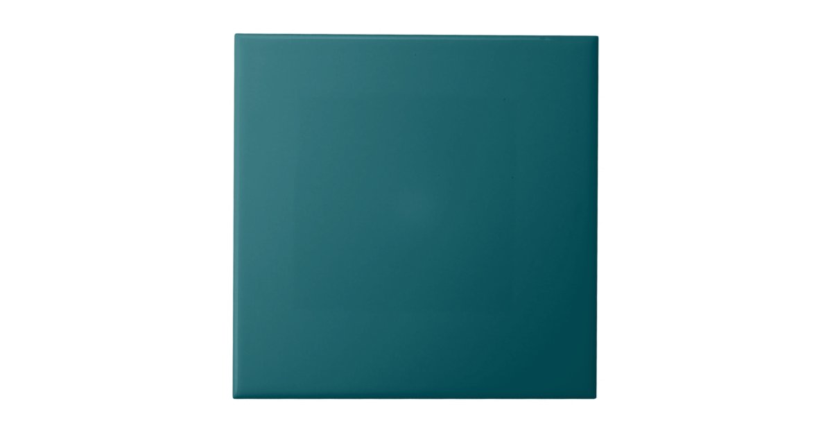 Solid Teal Green Ceramic Tile | Zazzle