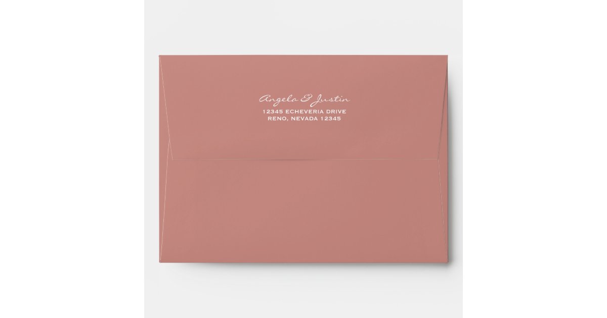 Solid Terra Cotta Orange Envelope | Zazzle