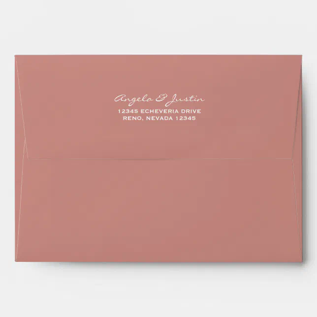 Solid Terra Cotta Orange Envelope | Zazzle